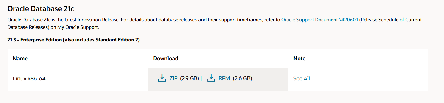 Installing Oracle Database 21c