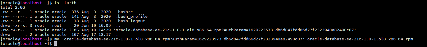 Installing Oracle Database 21c