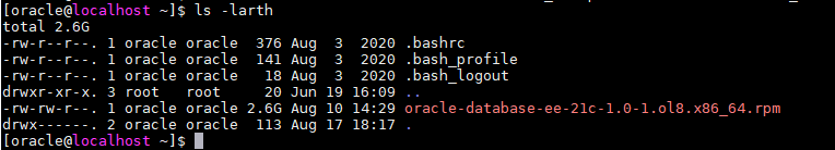 Installing Oracle Database 21c